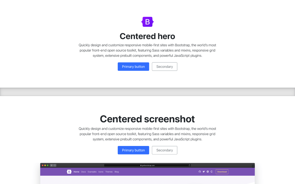 Examples · Bootstrap文档网